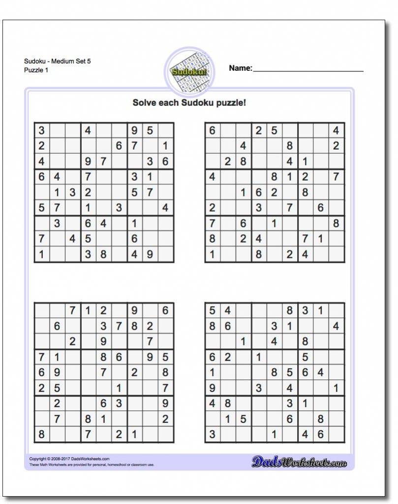 Sudoku Printable Sudoku Multiple Per Page Printable Sudoku Free