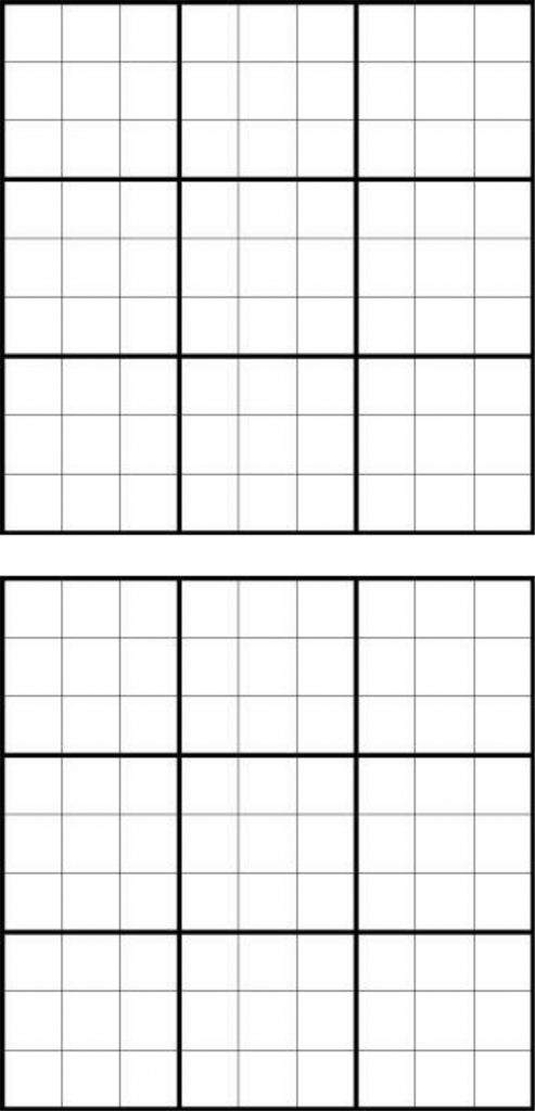 Printable Sudoku Grids Have Fun Anytime Printable Blank Sudoku Squares Printable Sudoku Free