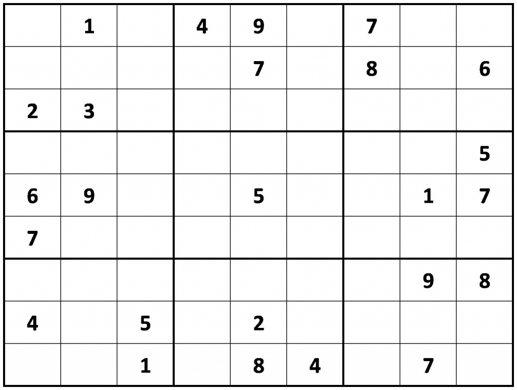 Printable Sudoku Printable Sudoku Strategies Printable Sudoku Free